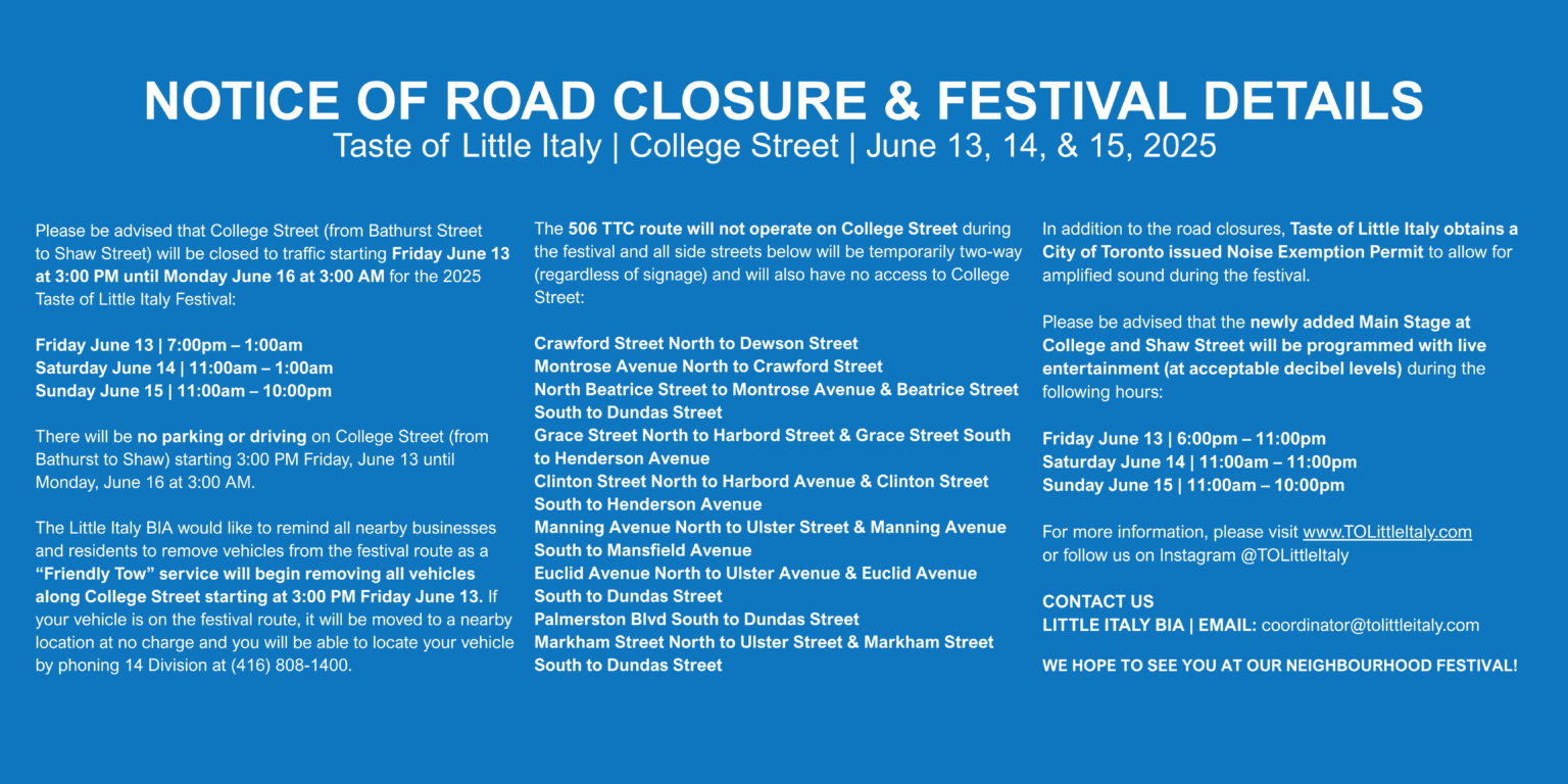 Taste of Little Italy 2025